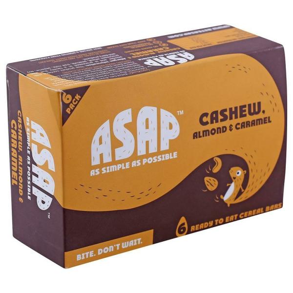 ASAP Almond Cashew & Caramel Cereal Bar 240 g - JioMart
