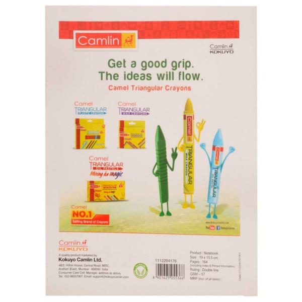 Camlin Double Line Small Notebook (164 pgs) - JioMart