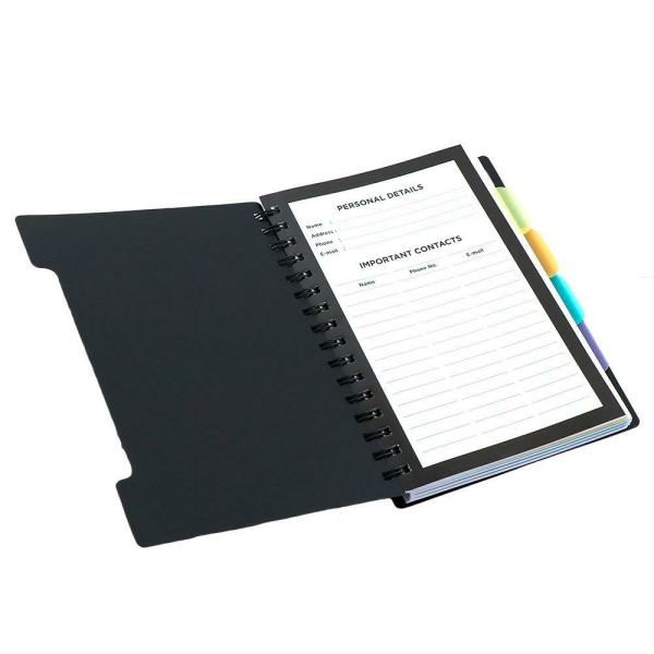 Camlin Premio Spiral Bind Single Line 5 Subject Notebook (300 pgs ...