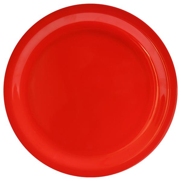 Dinewell Red Round Melamine Dinner Plate 11 inch - JioMart