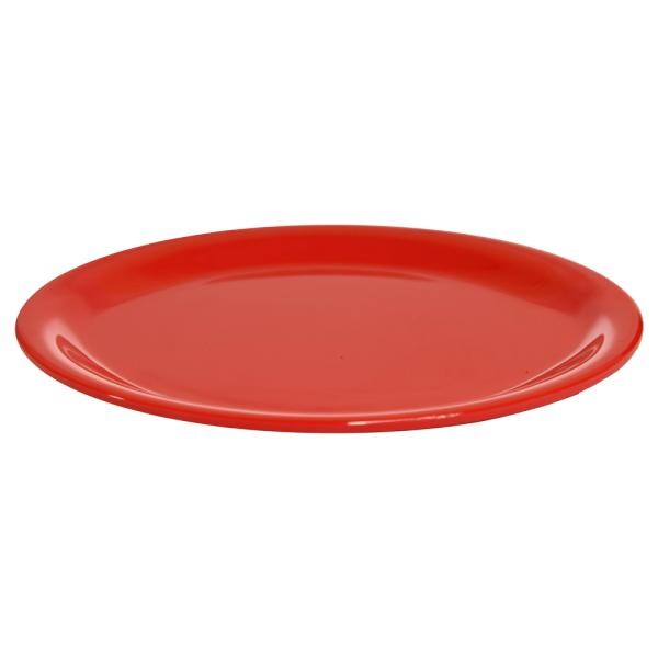 Dinewell Red Round Melamine Dinner Plate 11 inch - JioMart
