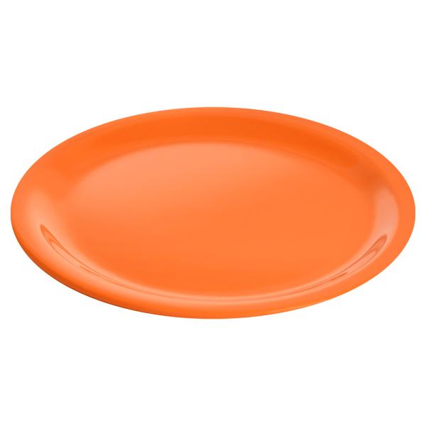 Dinewell Orange Round Melamine Dinner Plate 27.9 cm - JioMart