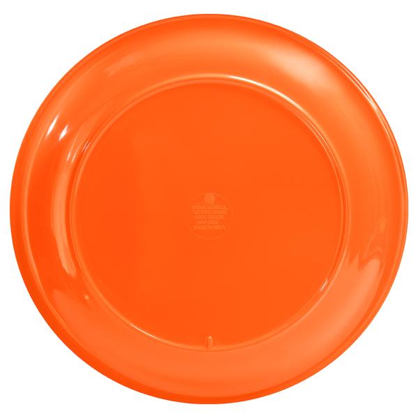 Dinewell Orange Round Melamine Dinner Plate 27.9 cm - JioMart
