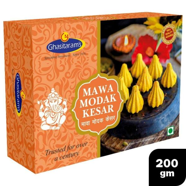 Ghasitaram Mawa Kesar Modak 200 g - JioMart
