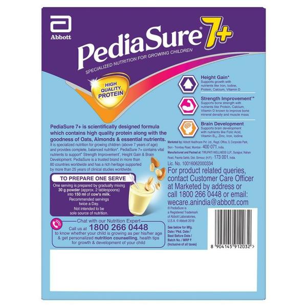 PediaSure 7 Plus Vanilla Drink Powder 200 g - JioMart