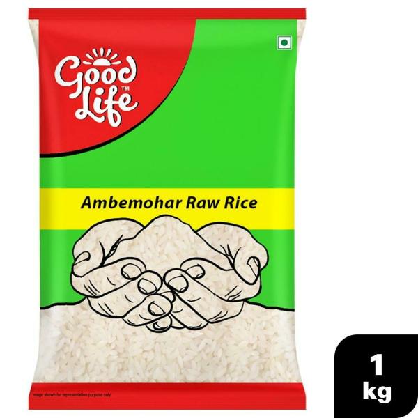 Good Life Ambemohar Raw Rice 1 kg - JioMart
