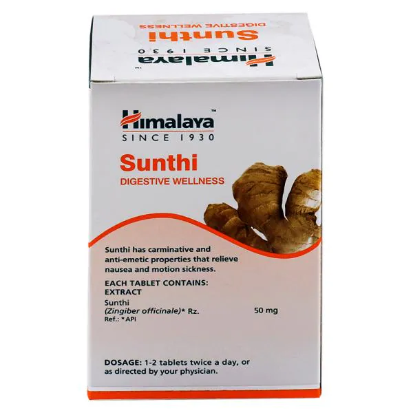 Himalaya Wellness Sunthi 60 Tablets - JioMart