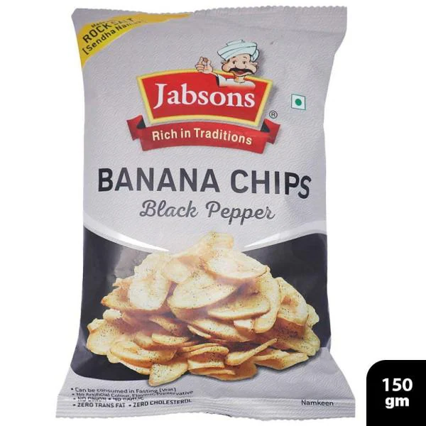 Jabsons Black Pepper Banana Chips 150 g - JioMart