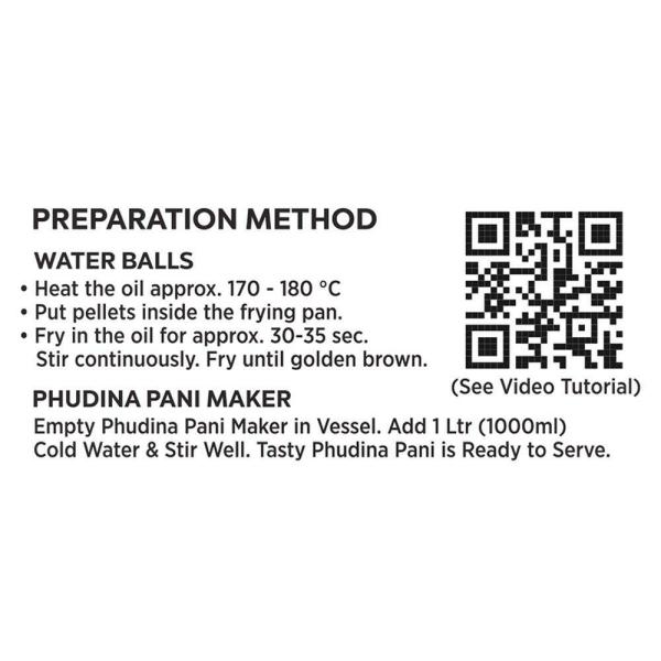 Shareat Foochka Ready to Fry Pani Puri with Pudina Pani Maker 200 g ...