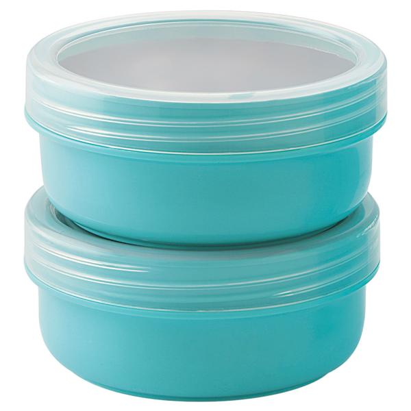 Amson Eco Steel Assorted Colour Plastic Container 300 ml (Set of 2 ...
