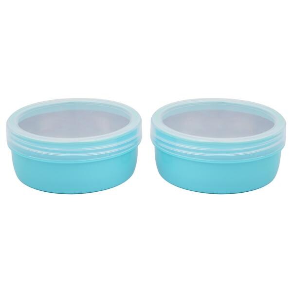 Amson Eco Steel Assorted Colour Plastic Container 300 ml (Set of 2 ...