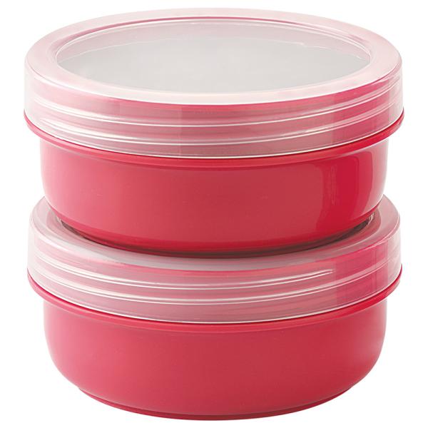 Amson Eco Steel Assorted Colour Plastic Container 300 ml (Set of 2 ...