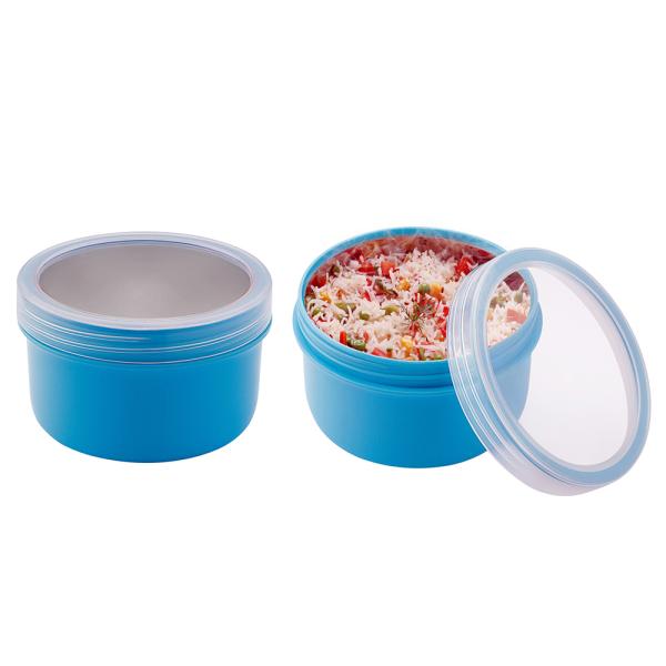 Amson Eco Assorted Colour Steel Container 600 ml (set of 2) - JioMart