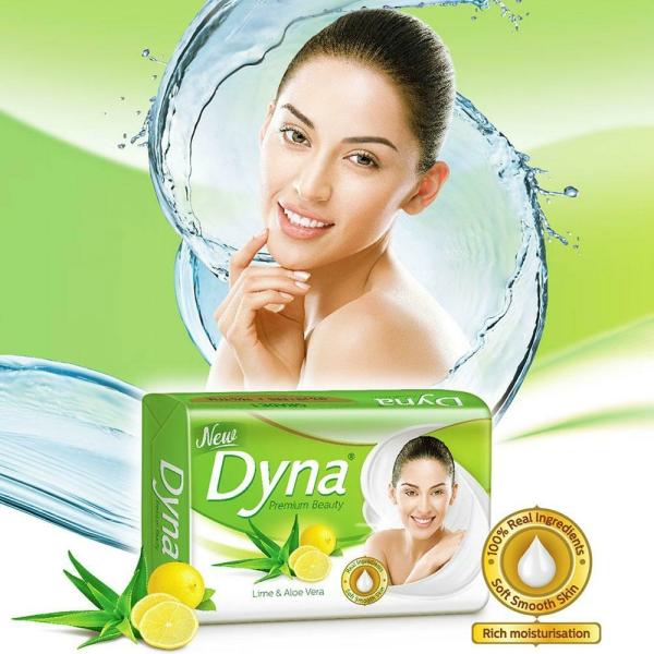 Dyna Lime and Aloe Vera Soap 150 g (Pack of 4) - JioMart