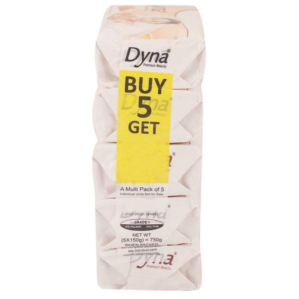 Dyna Milk Cream and Almond Oil Premium Beauty Soap 150 g (Pack of 5 ...