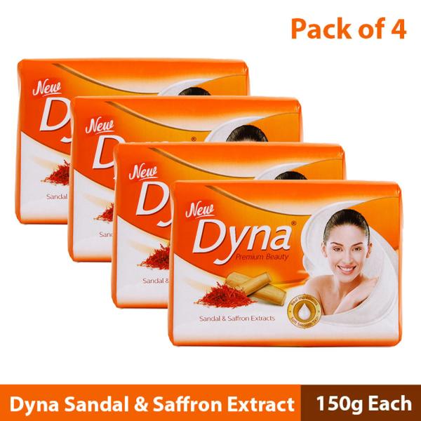 Dyna Sandal & Saffron Extract Soap 150 g (Pack of 4) - JioMart
