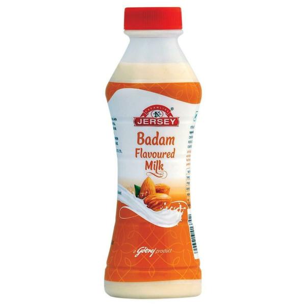 Jersey Badam Flavoured Milk 190 ml (Bottle) - JioMart