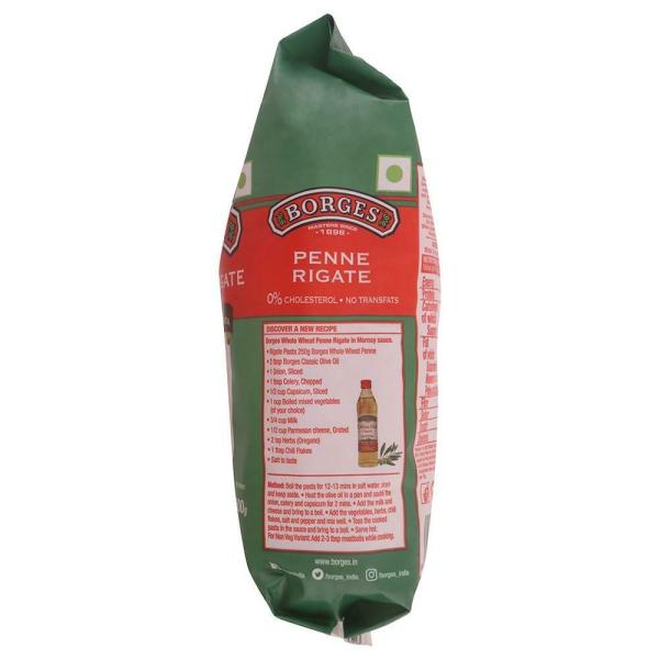 Borges Whole Wheat Penne Rigate Pasta 500 g - JioMart