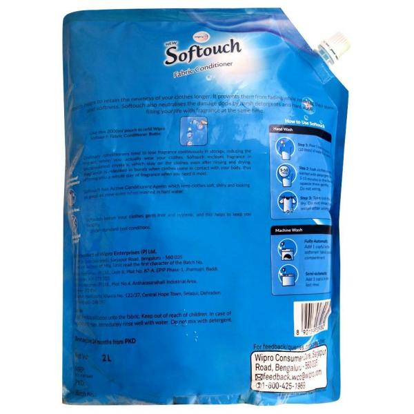 Wipro Softouch After Wash Ocean Breeze Fabric Conditioner 2 L - JioMart