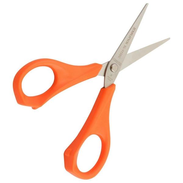 Munix Orange Scissors With Safety Cover 128 mm - JioMart