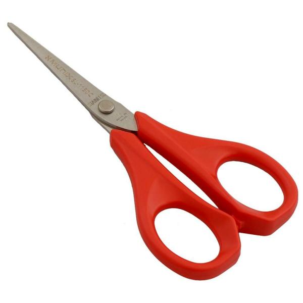 Munix Red Scissors With Safety Cover 128 mm - JioMart
