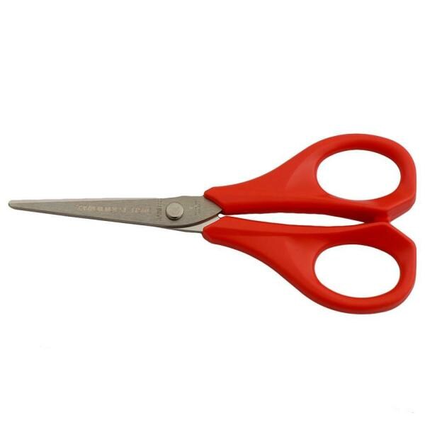 Munix Red Scissors With Safety Cover 128 mm - JioMart
