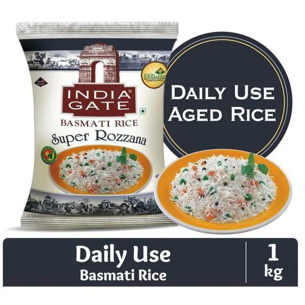 India gate Super Rozzana Basmati Rice 1 kg - JioMart