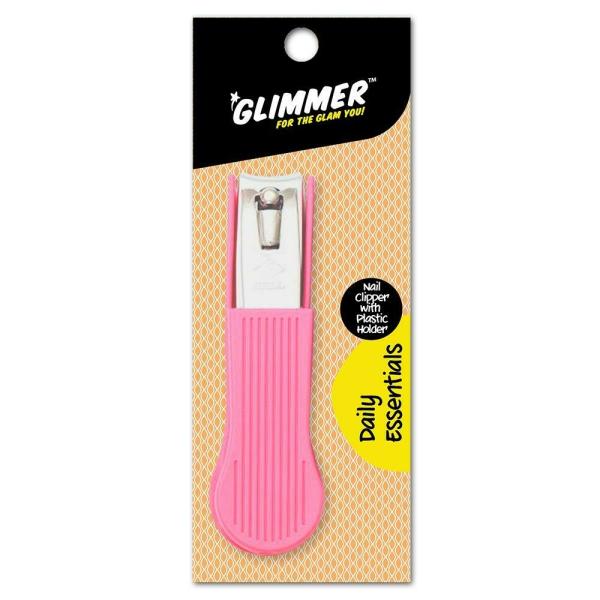 Glimmer Pink Nail Clipper with Catcher - JioMart