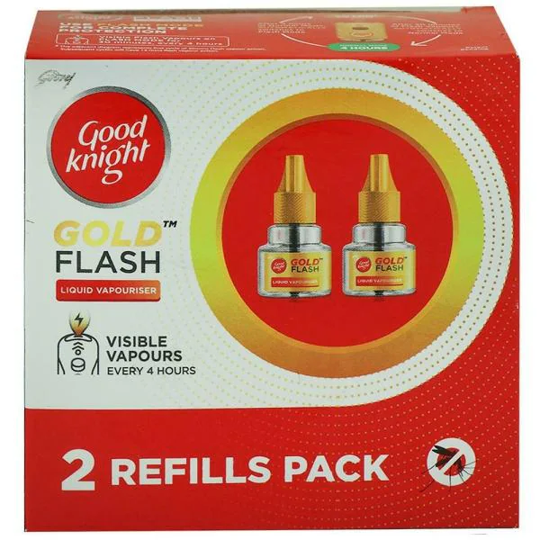 Good Knight Gold Flash Mosquito Repellent Refill 45 ml (Pack of 2 ...
