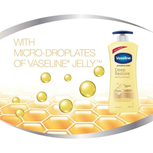 Vaseline Intensive Care Deep Restore Body Lotion with Pure Oat Extract 600 ml - JioMart