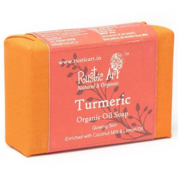 Rustic Art Turmeric Organic Oil Soap 100 g - JioMart