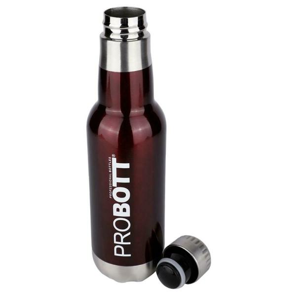 Probott Stainless Steel Dark Maroon Vacuum Flask 500 ml - JioMart