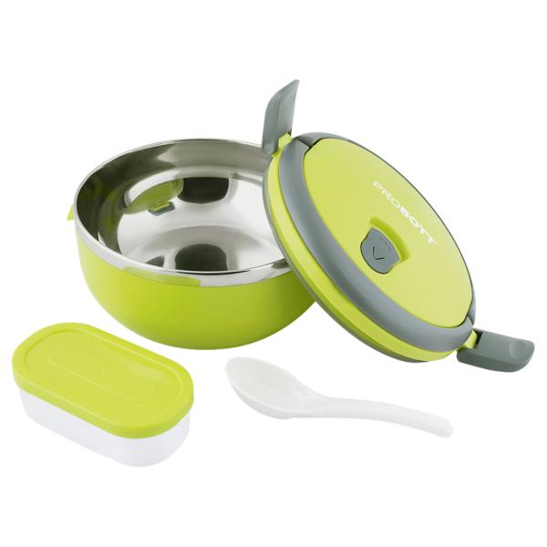 Probott Green Round Plastic Lunch Box 400 ml (No. 6006) - JioMart