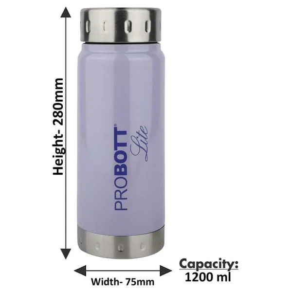 Probott Lite Freeze Purple Single Walled Stainless Steel Water Bottle 1 ...
