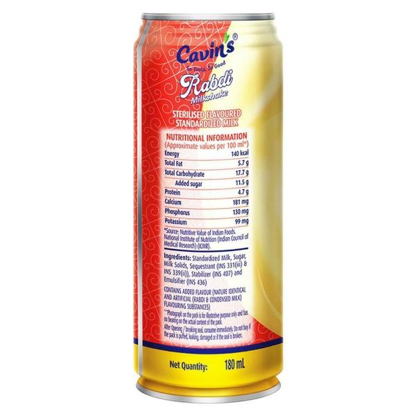 Cavin's Rabdi Milkshake 180 ml (Can) - JioMart