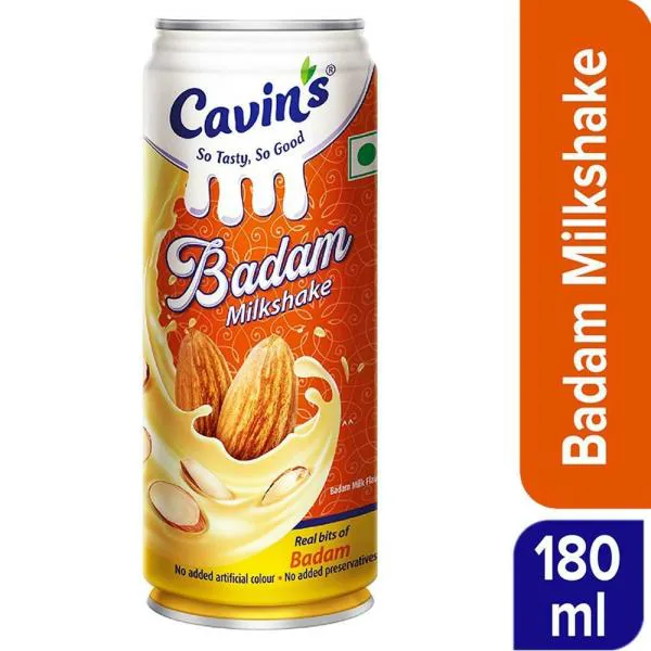 Cavin's Badam Milkshake 180 ml (Can) - JioMart