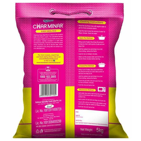 Kohinoor Charminar Every Meal Tukda Basmati Rice 5 kg - JioMart