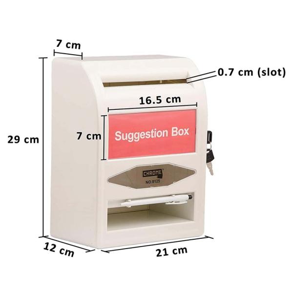 Chrome Plastic White Suggestion Box - JioMart
