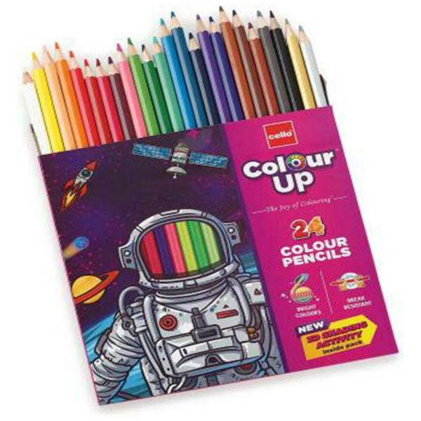 Bic Cello Colour Up Pencil Colours (24 Shades) - JioMart