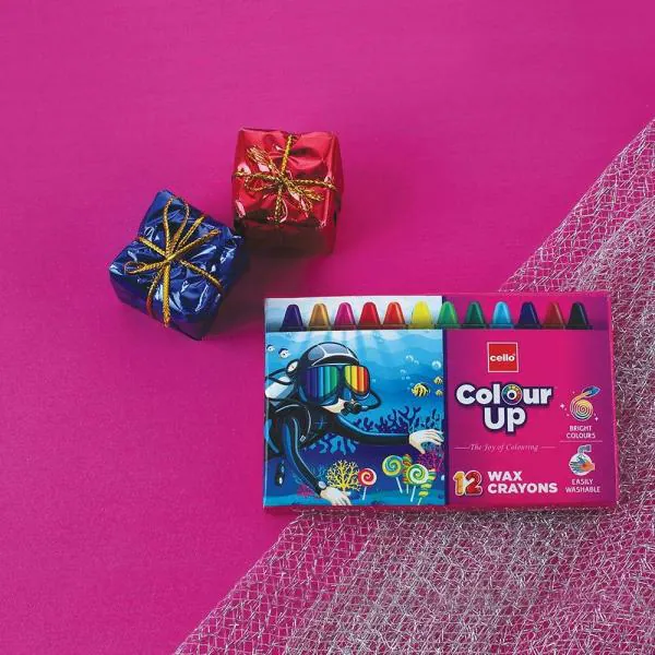 Cello Colour Up Wax Crayons (12 Shades) - JioMart