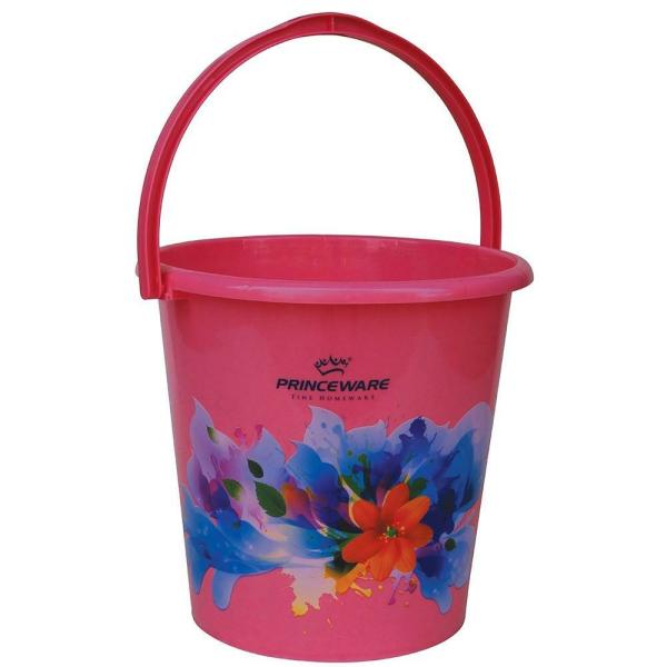 Princeware Super Deluxe Printed Assorted Plastic Bucket 16 L - JioMart