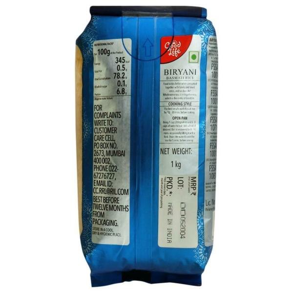 Good Life Biryani Basmati Rice 1 kg - JioMart