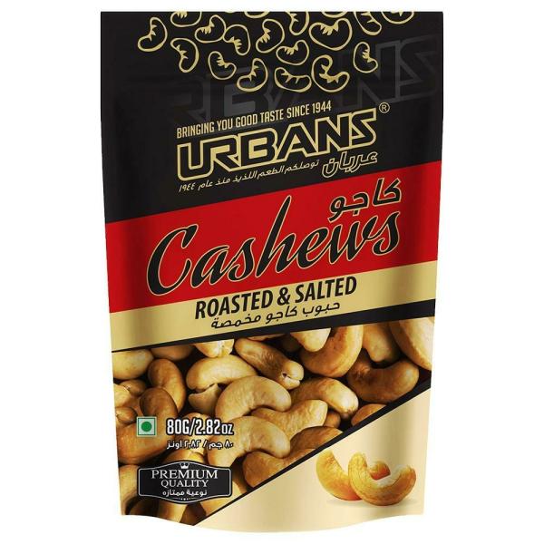 Urbans Roasted & Salted Cashews 80 g - JioMart
