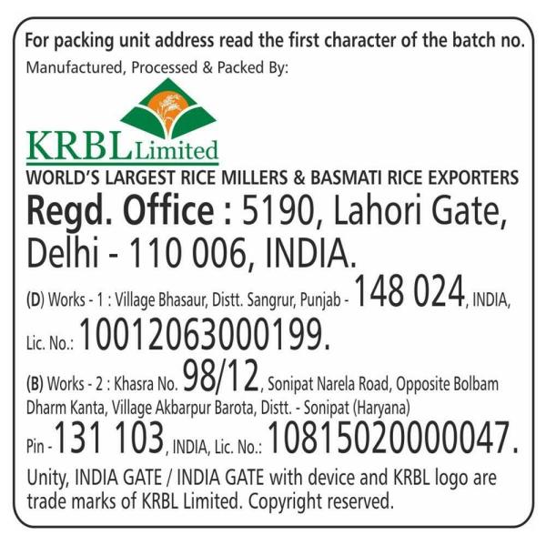 Unity Rozzana Basmati Rice 5 kg - JioMart