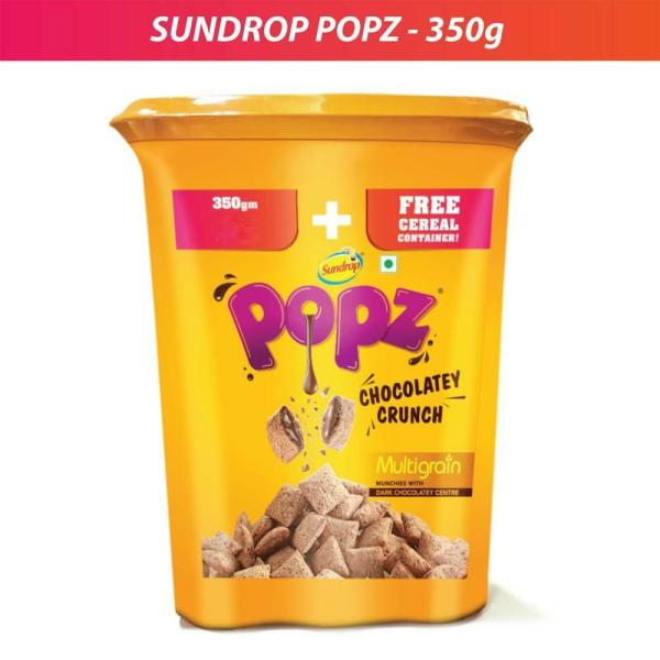 Sundrop Chocolatey Crunch Popz with Container 350 g - JioMart