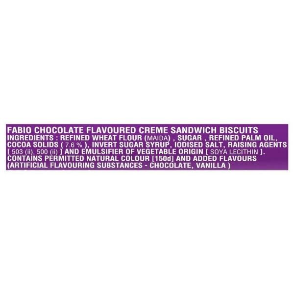 Parle Fabio Chocolate Creme Sandwich Biscuits 120 g - JioMart
