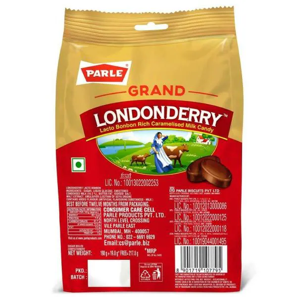 Parle Grand Londonderry Caramelised Milk Candy 198 g - JioMart