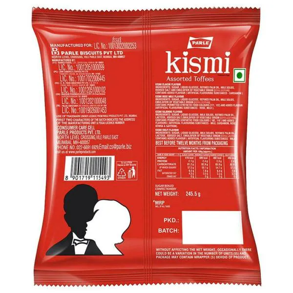 Parle Kismi Assorted Toffees 245.5 g - JioMart