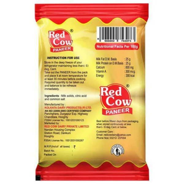 Red Cow Paneer 200 g (Pack) - JioMart