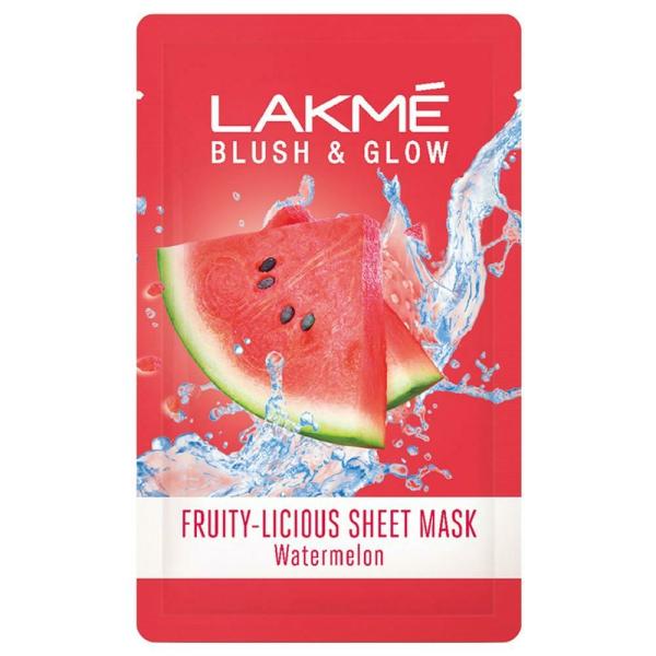 Lakme Blush & Glow Fruity-Licious Sheet Mask, Watermelon 20 ml - JioMart